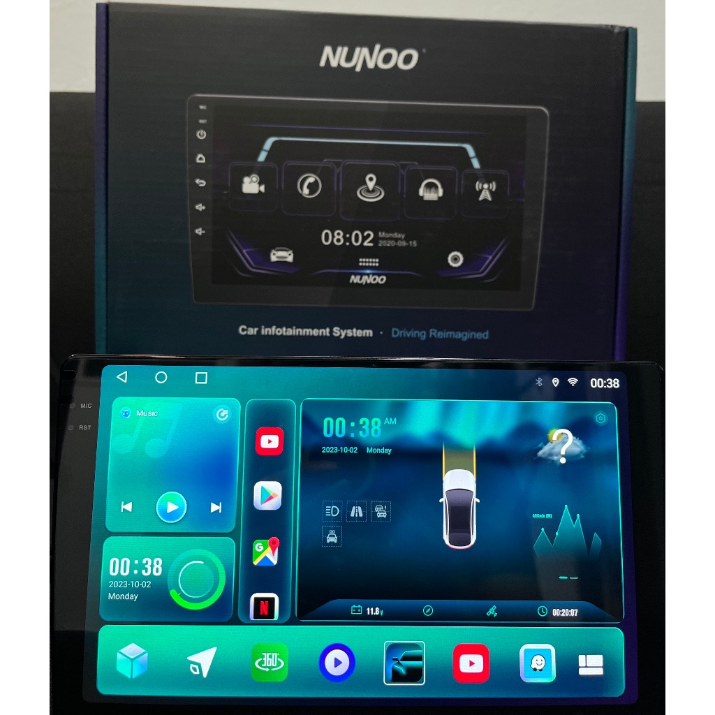 NUNOO TS10 6GB RAM 7862S 8 Core Android Player Head Unit 360 QLED 2K ...