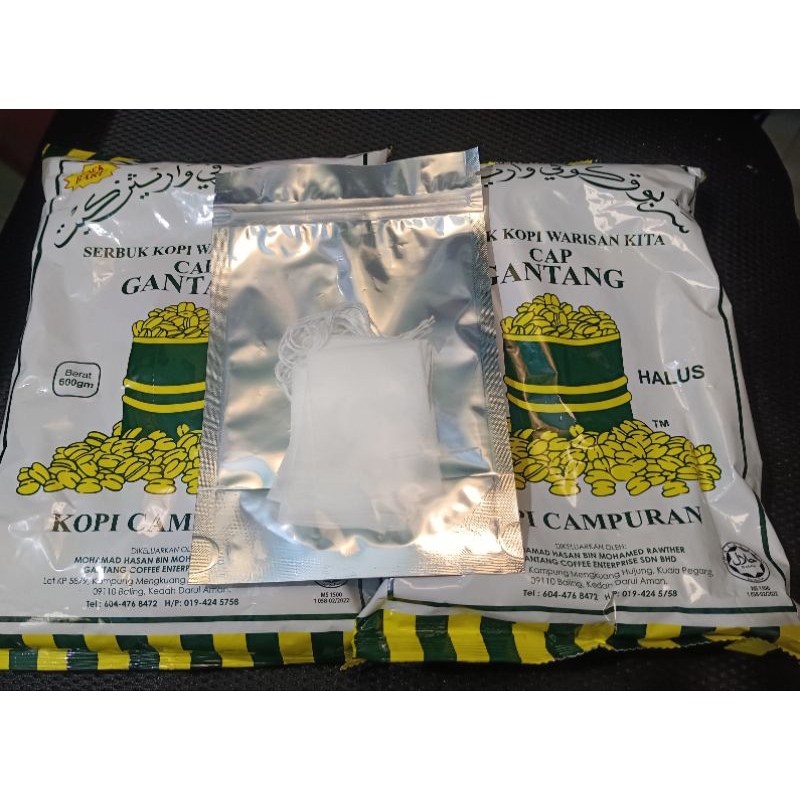 Kopi Cap Gantang 60g x 10pcs + 10pcs uncang| Borong Kilang murah | kopi ...
