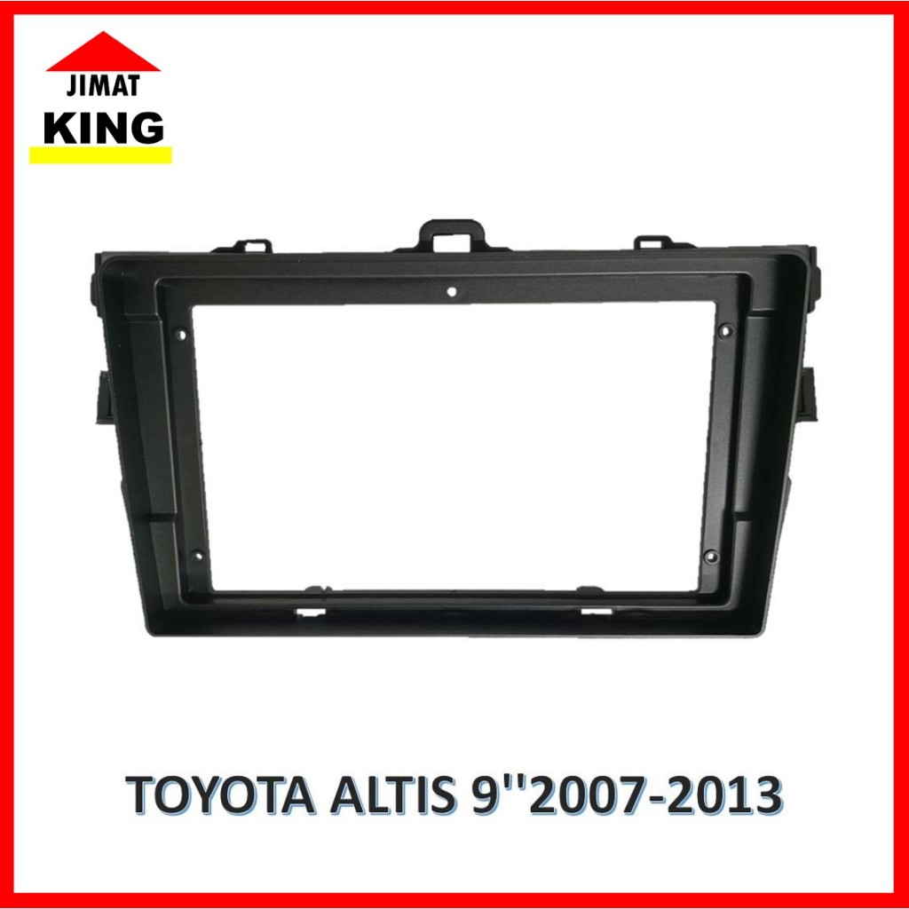 Android Player Casing TOYOTA ALTIS 9'' 2007-2013 BLACK (WIth PNP Socket ...