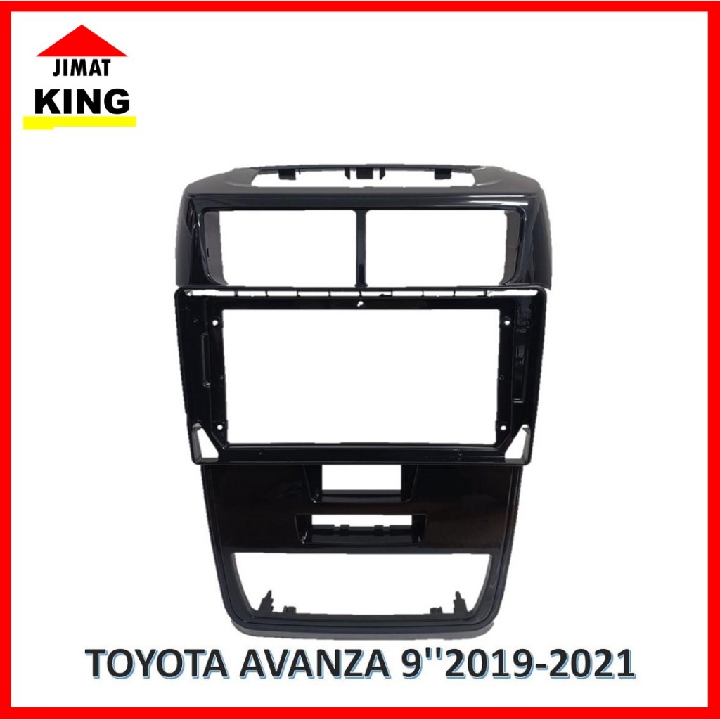 Android Player Casing TOYOTA AVANZA 9'' 2019-2021 UV BLACK (WIth PNP ...