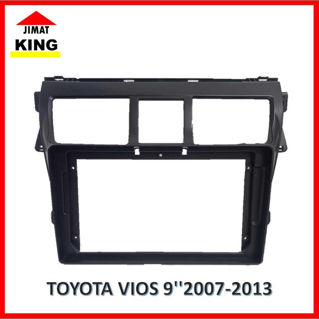Android Player Casing TOYOTA VIOS 9'' 2007-2013 BLACK (WIth PNP Socket ...