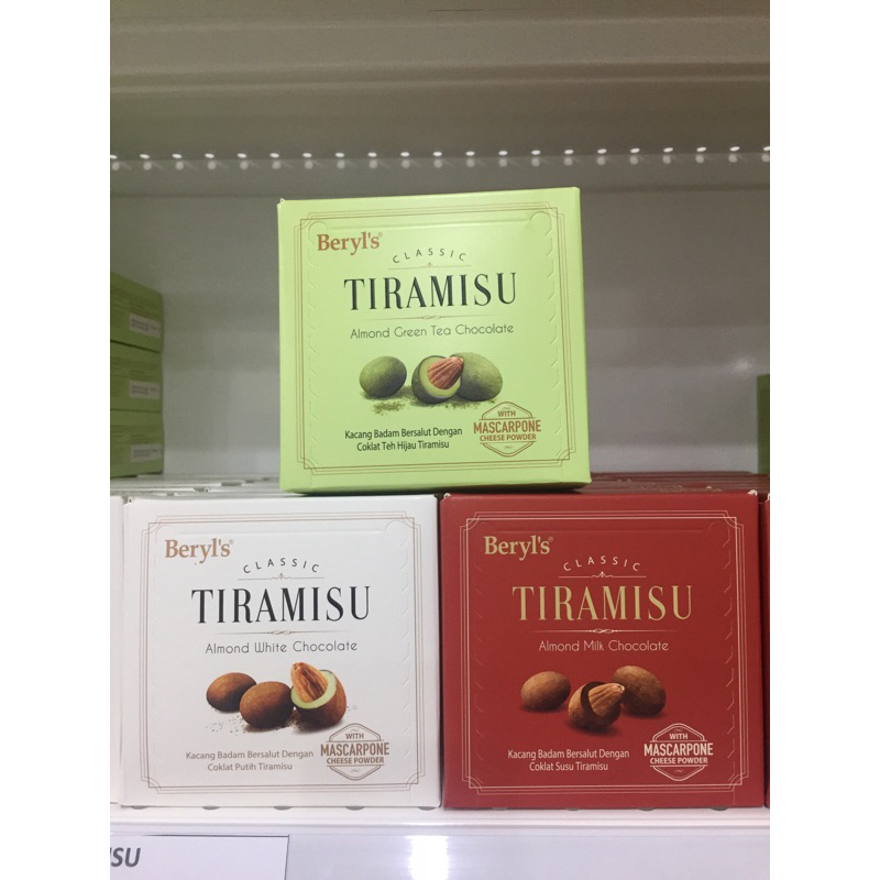 BERYL'S CLASSIC TIRAMISU 65G ( ALMOND GREEN TEA, ALMOND WHITE, ALMOND ...