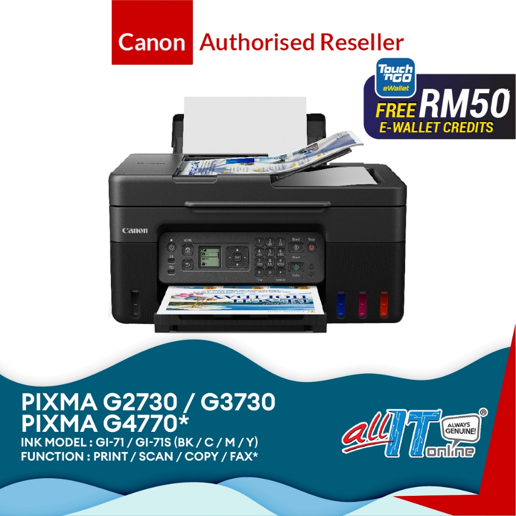 Canon Pixma G2730 / Canon Pixma G3730 / Canon Pixma G4770 All in One ...