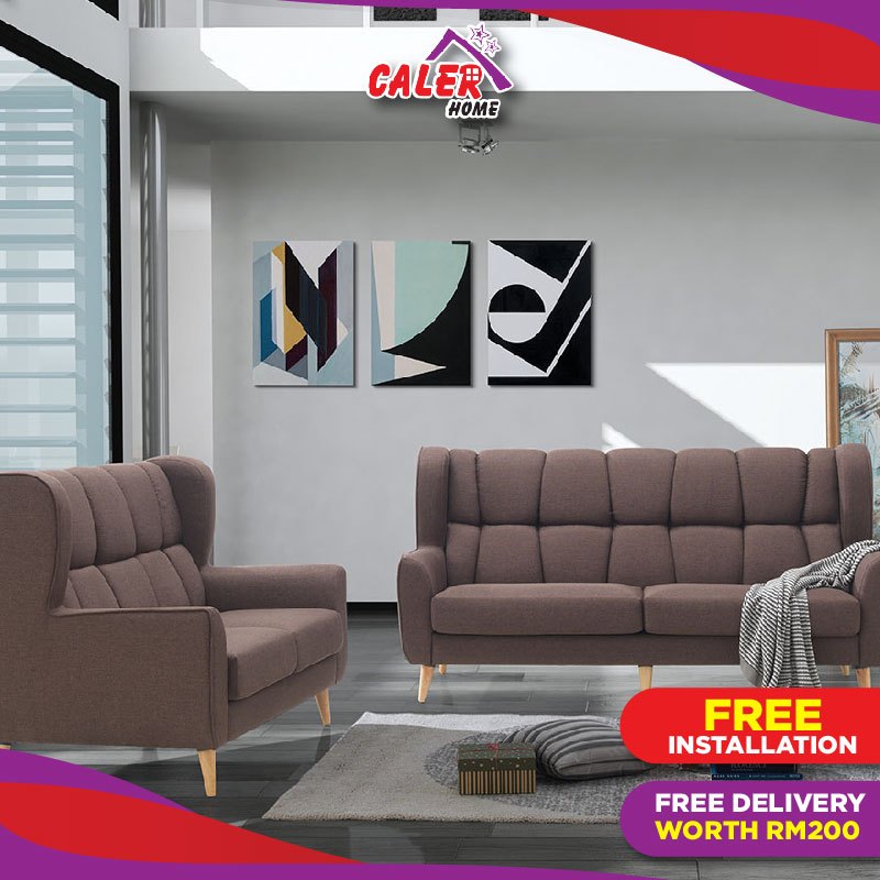 Caler Home Artix 2 + 3 Seater Sofa Set [Free Installation] | Shopee ...