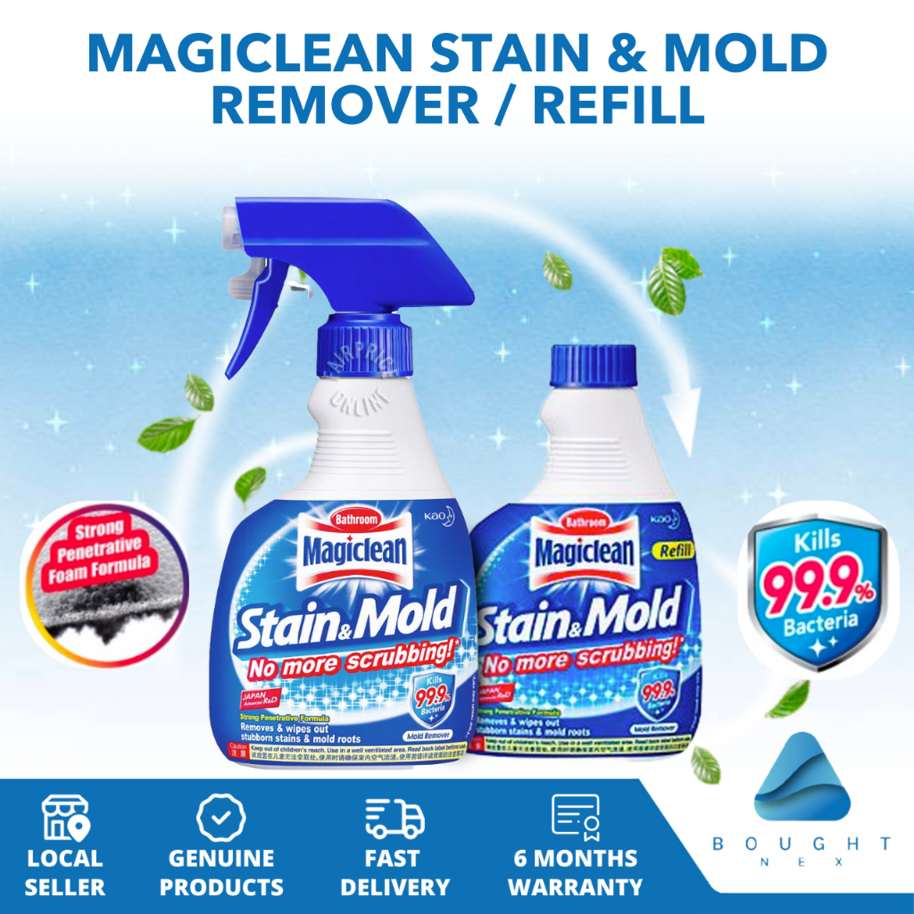 Magiclean Bathroom Powerful Stain & Mold Remover Trigger Refill 400ml ...