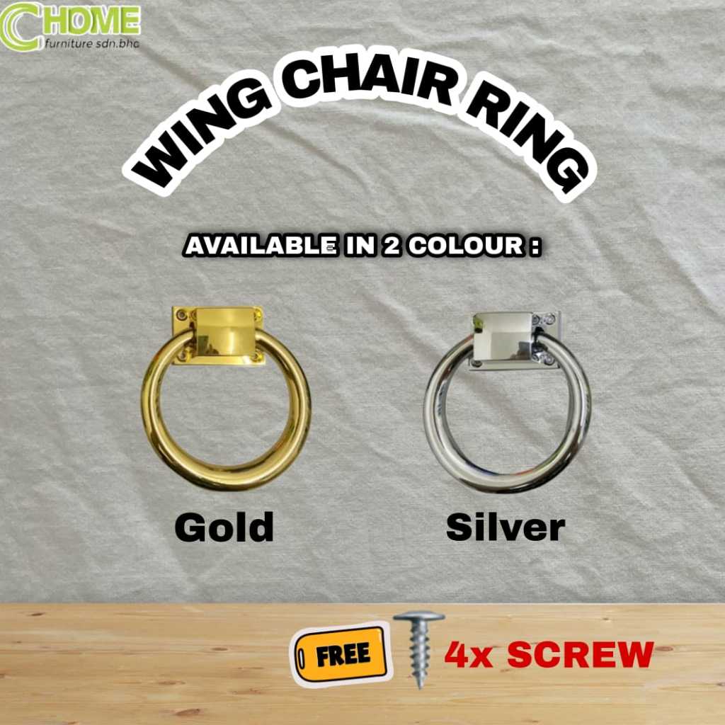 C HOME:-WING CHAIR RING DINING CHAIR PULL /KERUSI RING TARIK( SILVER ...