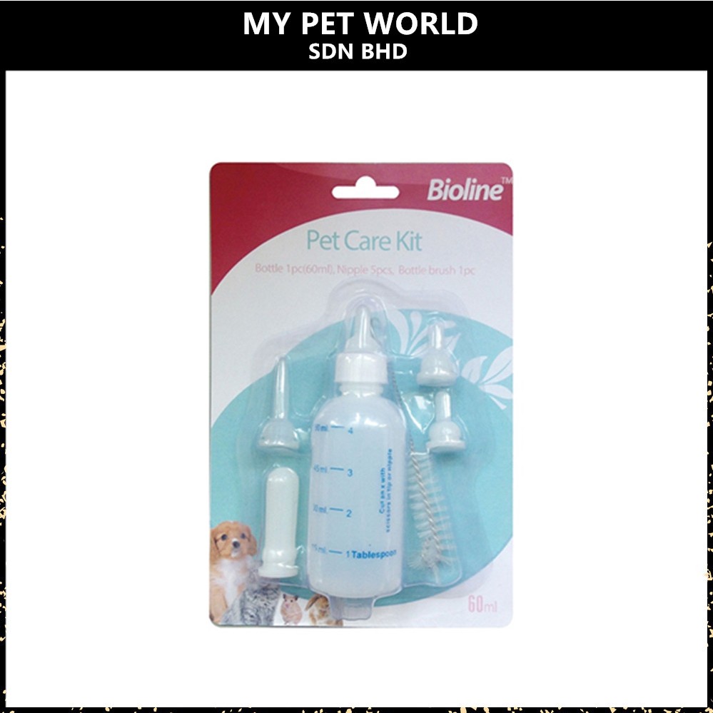 Bioline Pet Care Kit / Nursing Bottle Kit / Botol Susu Kucing 60ML | Shopee Malaysia