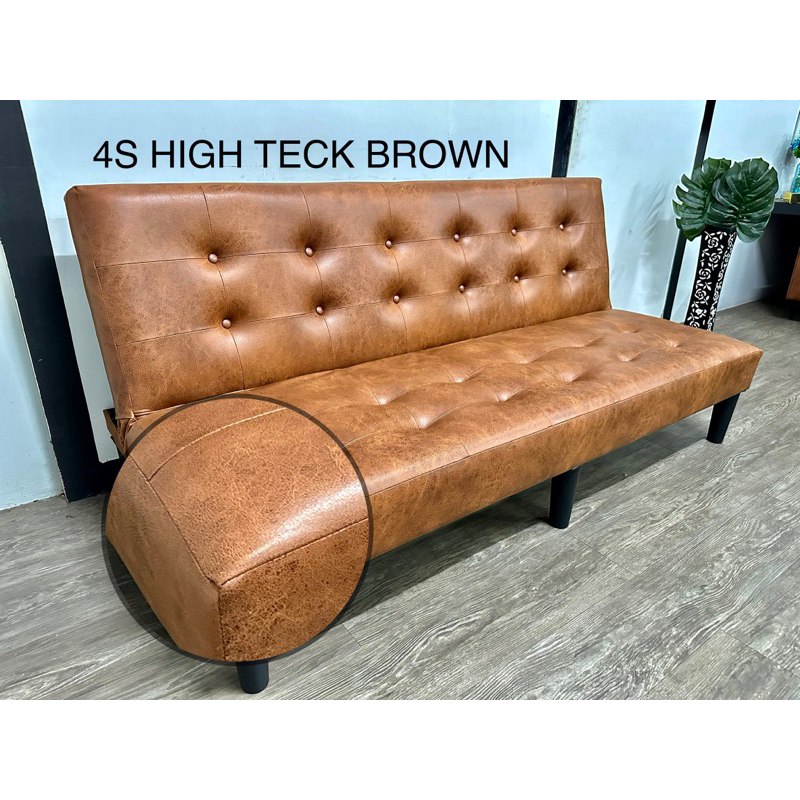 VC001 168CM DURABLE FOLDABLE SOFA BED 2 IN 1 HIGH TECK FABRIC BUTTON ...