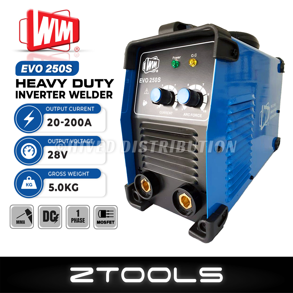 (iWELD) I-WELD Inverter Welding Machine SMAW250PRO Heavy Duty Mesin ...