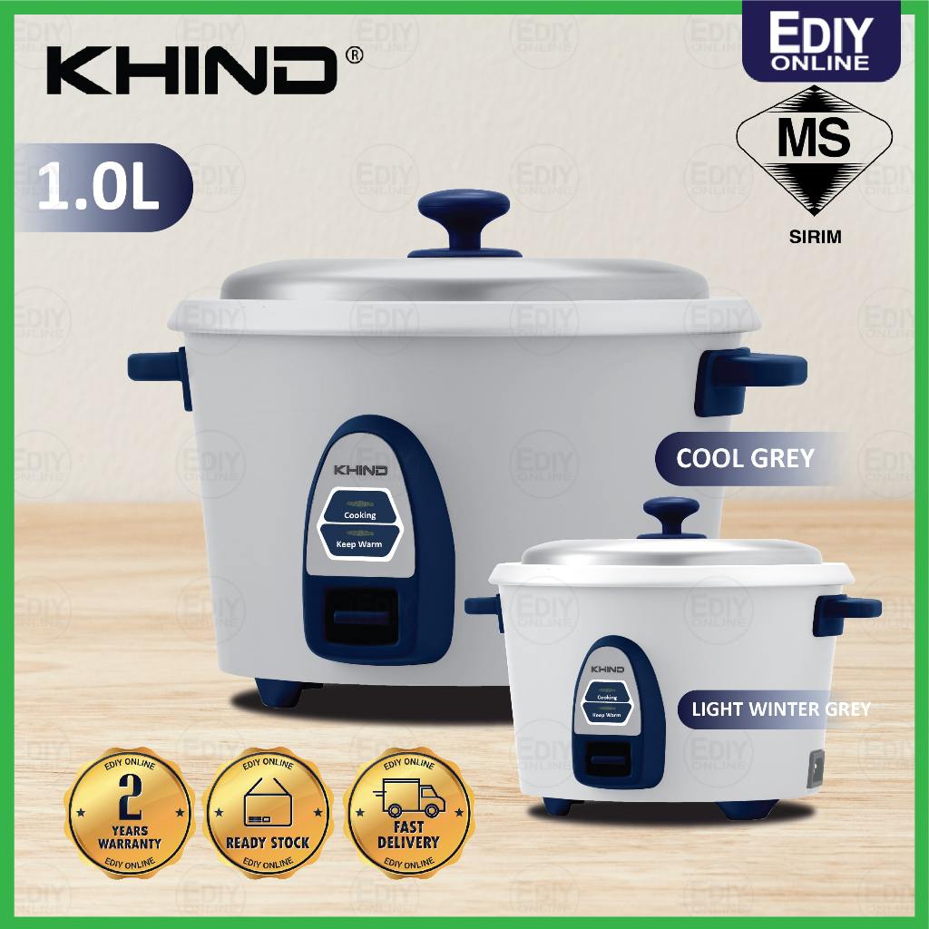 Khind RC810N RC-810N 1.0L Conventional Rice Cooker Periuk Nasi 饭煲 (Random Color) 【BOX + BUBBLE ...
