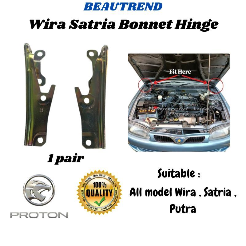 Proton Wira Front Bonnet Hinge Bonet Engsel Ensel Both Side Satria ...