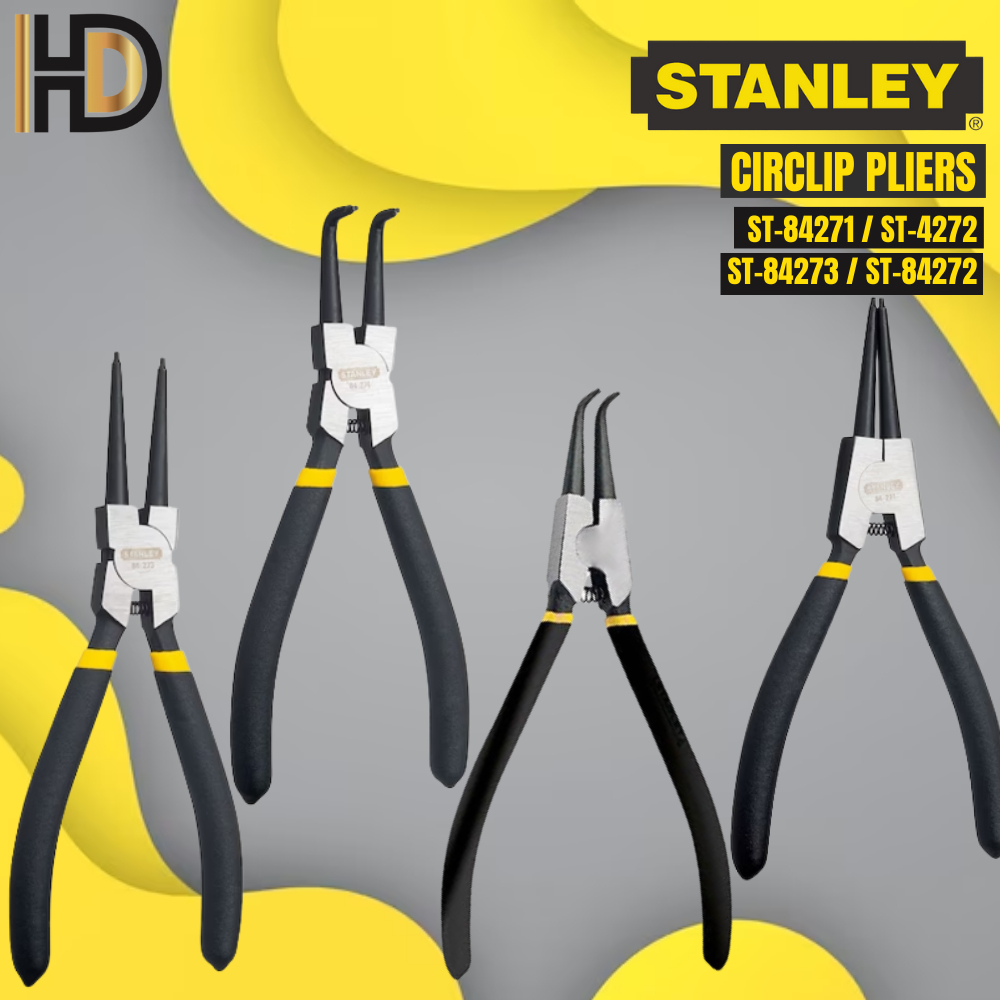 STANLEY 175MM Circlip Pliers / External Straight / Bent Internal ...