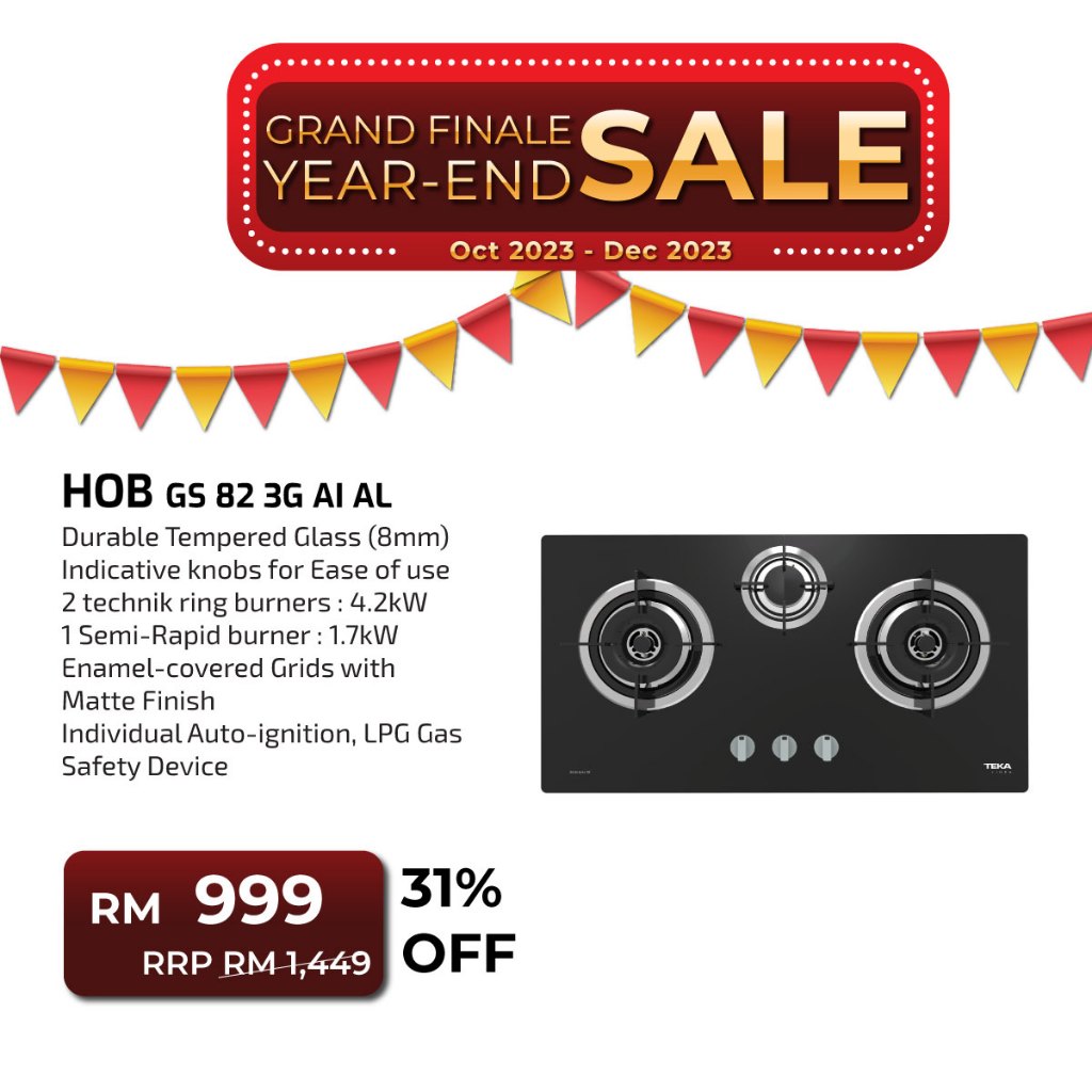 TEKA LINEA HOB GS 82 3G AI AL | Shopee Malaysia
