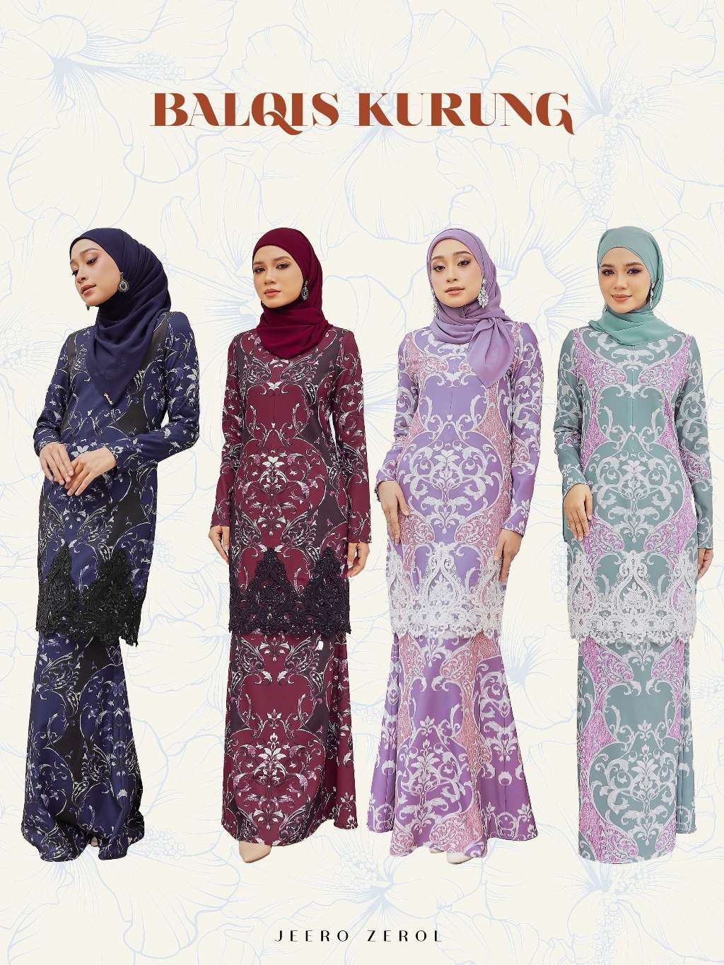 JEERO ZEROL - BALQIS KURUNG EXCLUSIVE PRINTED 2023 | Shopee Malaysia