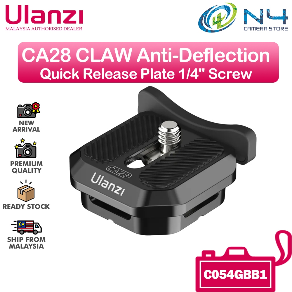 Ulanzi CA28 CLAW Anti-Deflection Quick Release Plate 1/4" Screw for ...