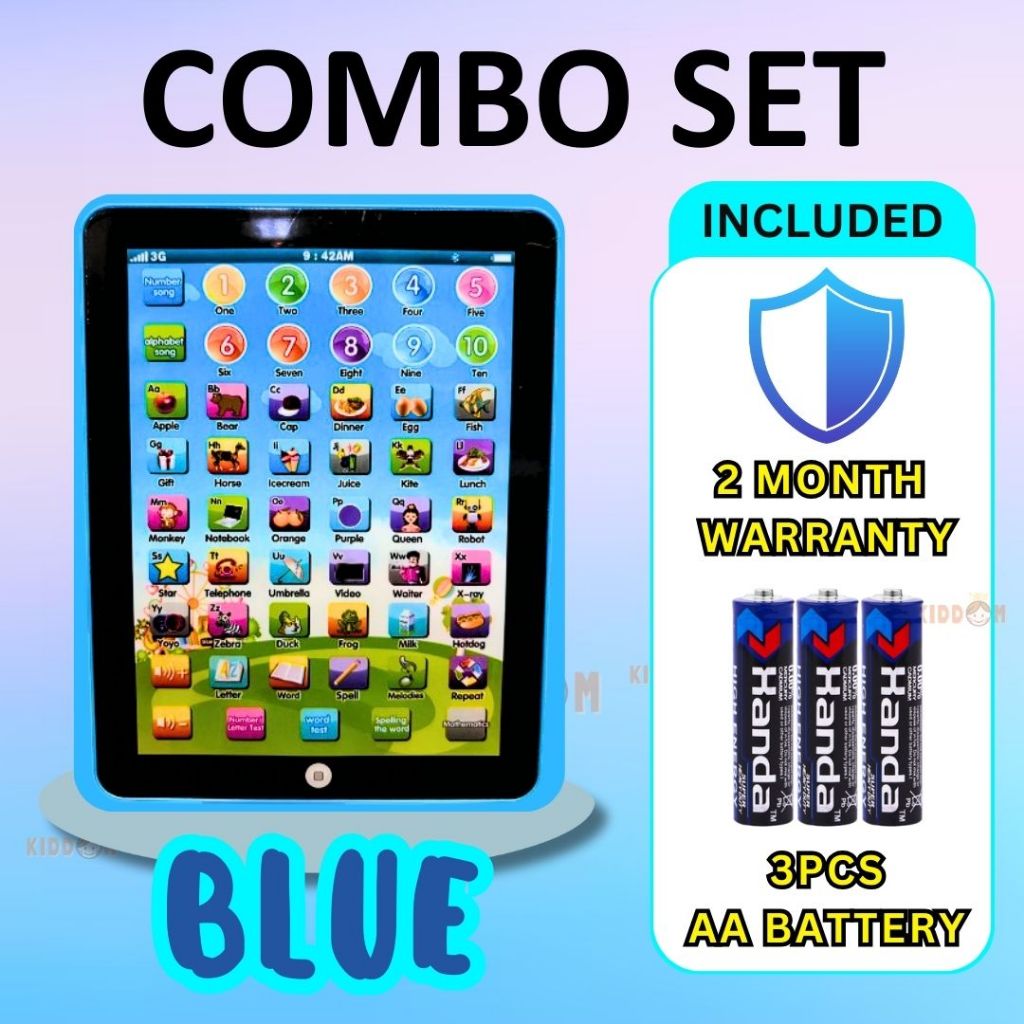 Educational Learning tablet for kid baby tablet budak english tablet ...