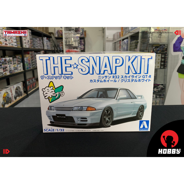 Aoshima The Snap Kit Nissan R32 Skyline GT-R Custom Wheel (Crystal ...