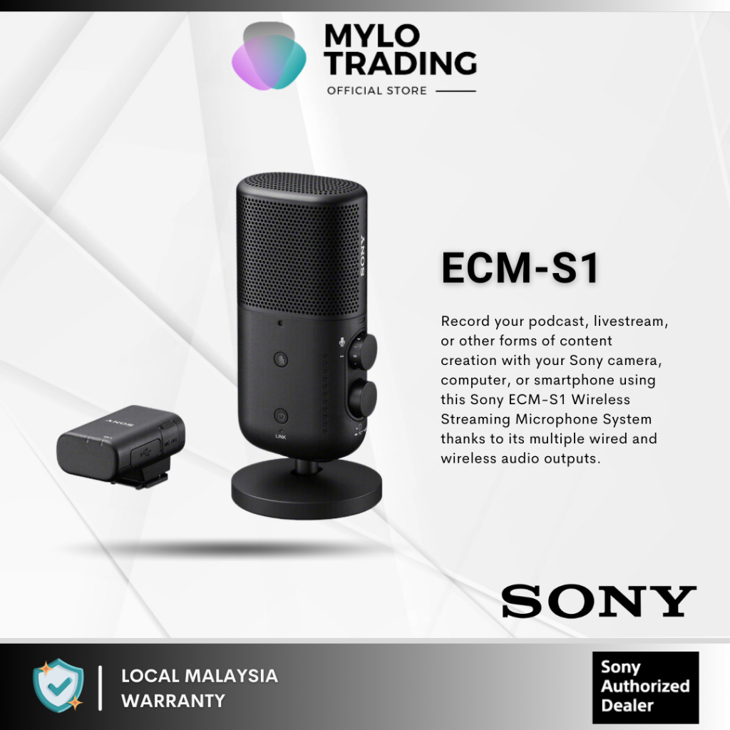 Sony ECM-S1 Wireless Streaming Microphone System with Multi Interface ...
