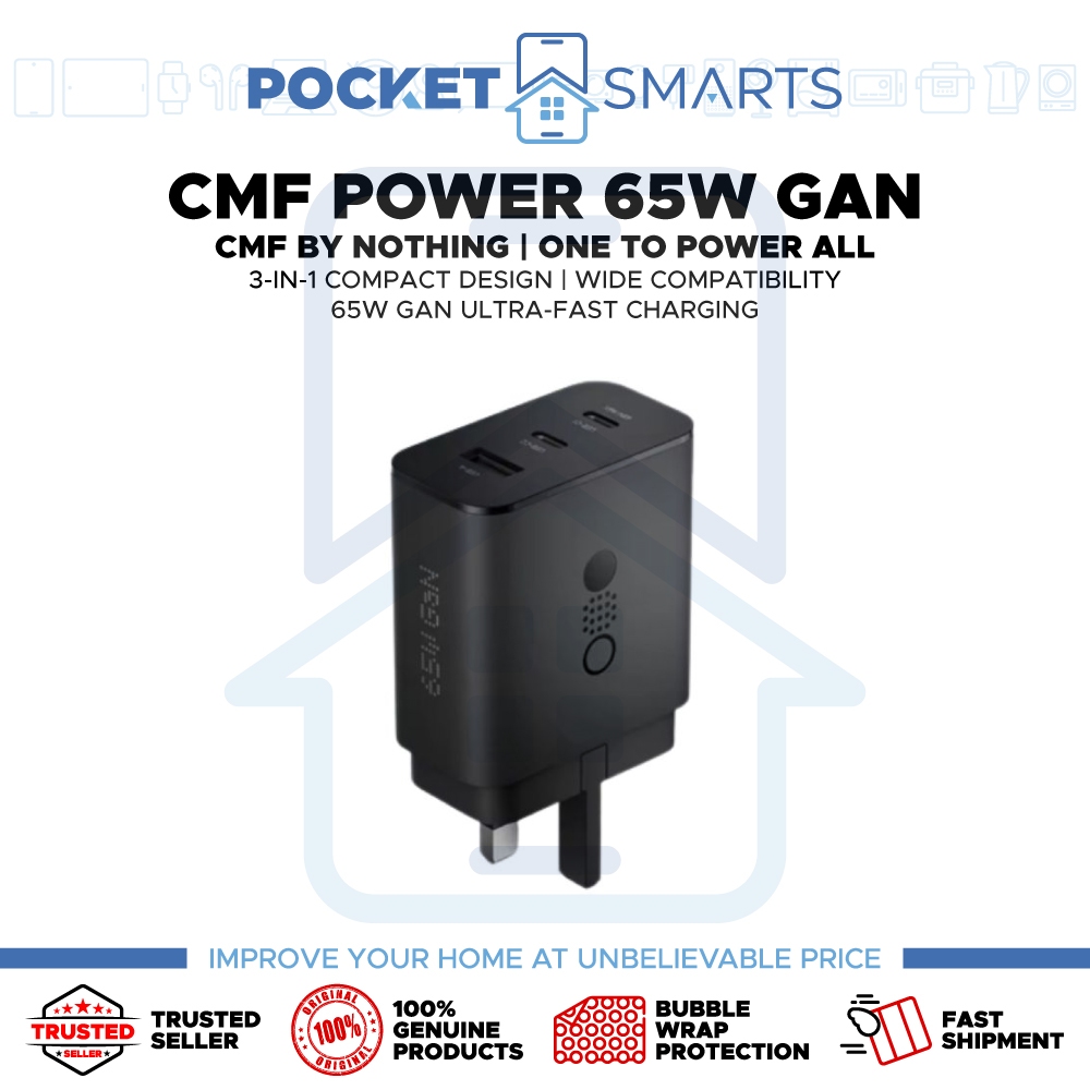 [Malaysia Set] CMF Power 65W GaN Charger (CMF by Nothing) 1 Year ...