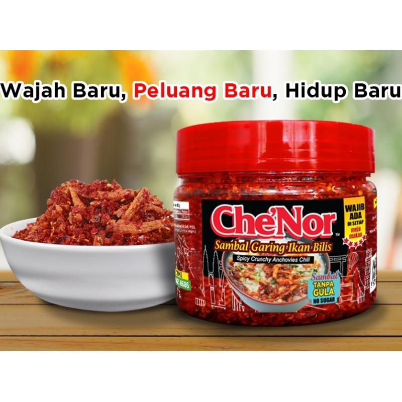 Che'Nor Sambal garing ikan bilis (160g) | Shopee Malaysia