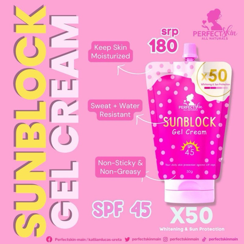perfectskin Sunscreen SPF 45 50G | Shopee Malaysia