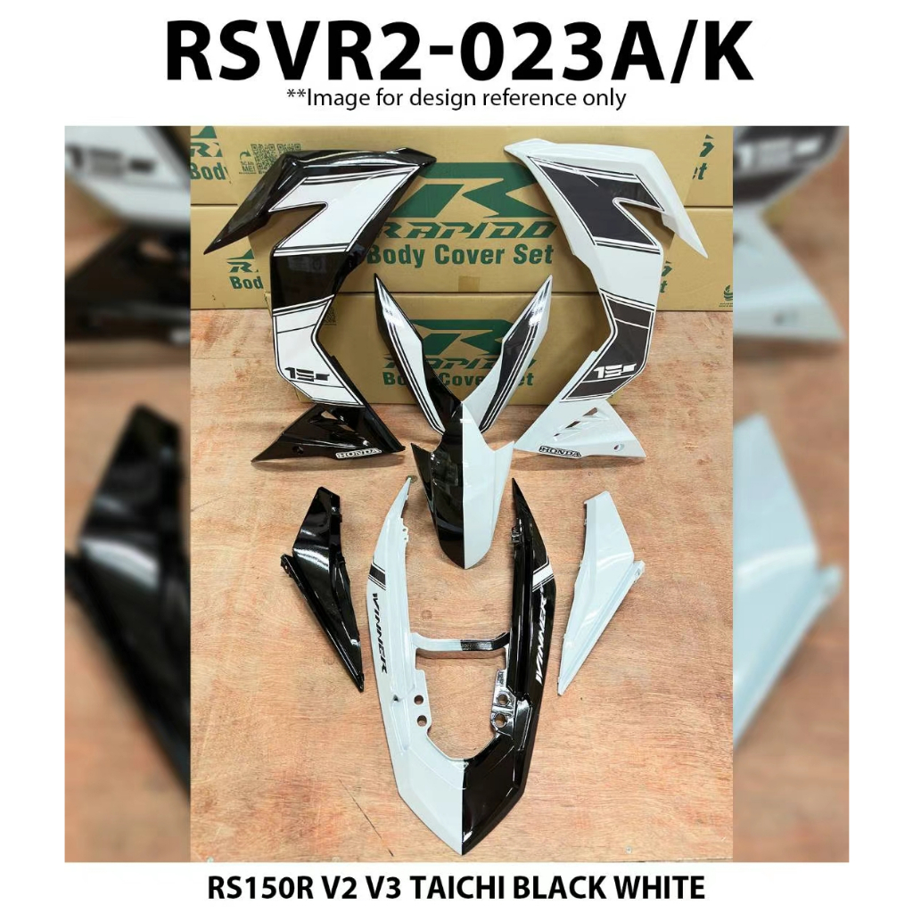 Rapido Cover Set Honda RS150R V2 V3 Taichi Black White Purple Black Blue Red White Yellow RS150 ...