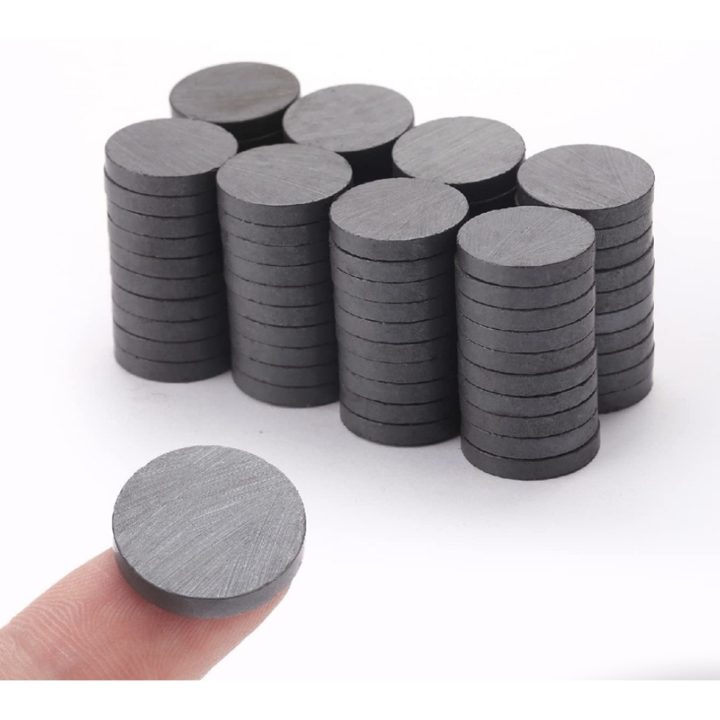 Magnet 1.5 cm x 0.3 cm Round Strong Black (100 Pcs) | Shopee Malaysia
