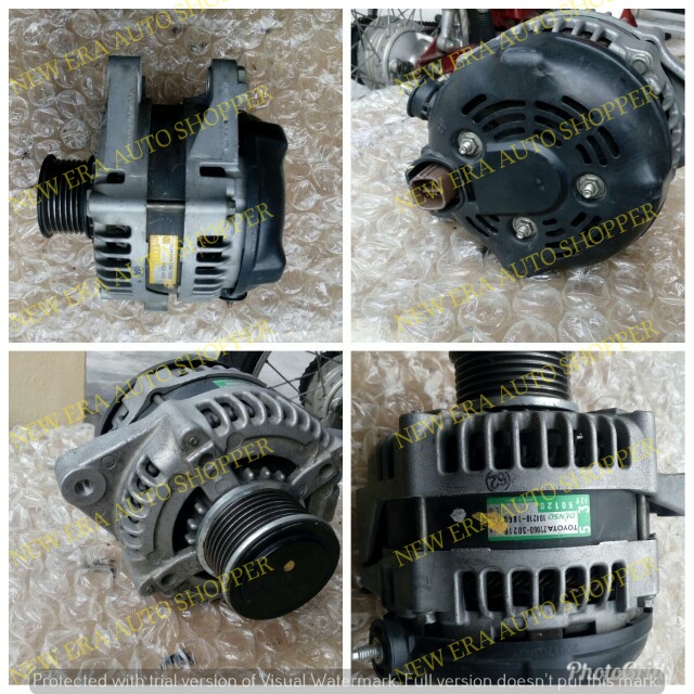 Used Alternator 2KD-FTV For Toyota Hilux Kun25 / Kun26 / Hiace Kdh200 2 ...