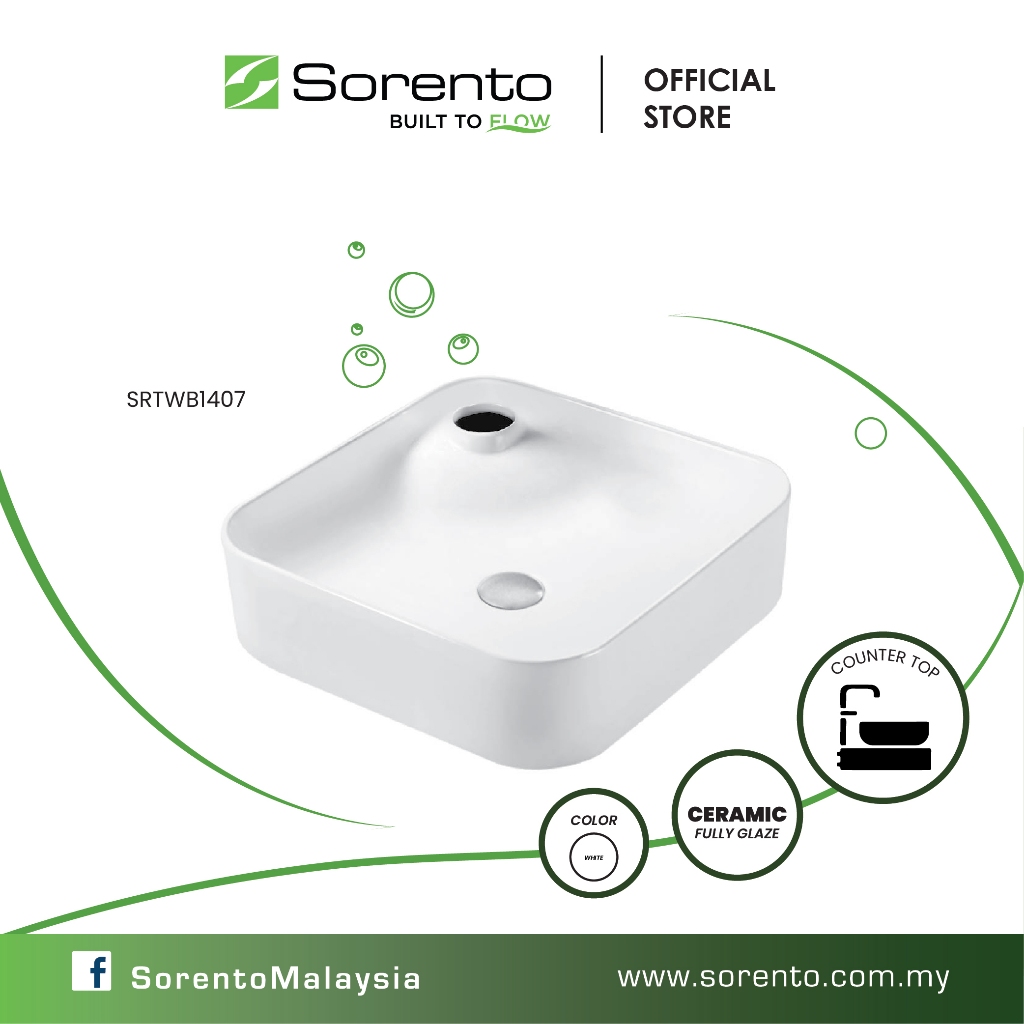 SORENTO Counter Top Basin Ceramic Material wash basin /basin tandas ...