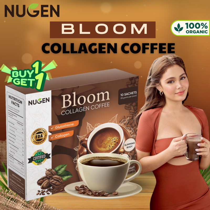 [READY] Bloom Collagen Coffee NUGEN collagen drink slimming coffee organic with glutathione diet ...