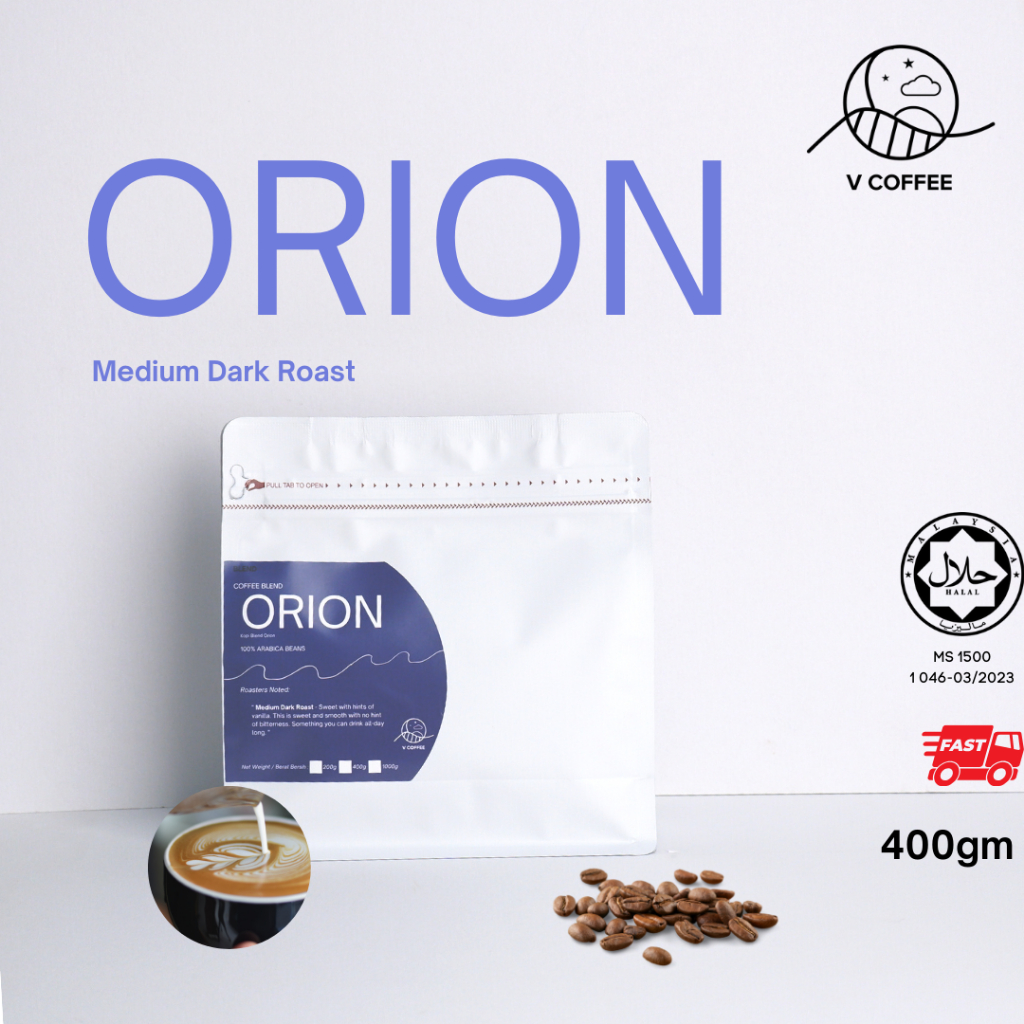 V Coffee - Orion (Medium Dark Roast) 200g/400g Arabica Coffee Bean | Shopee Malaysia
