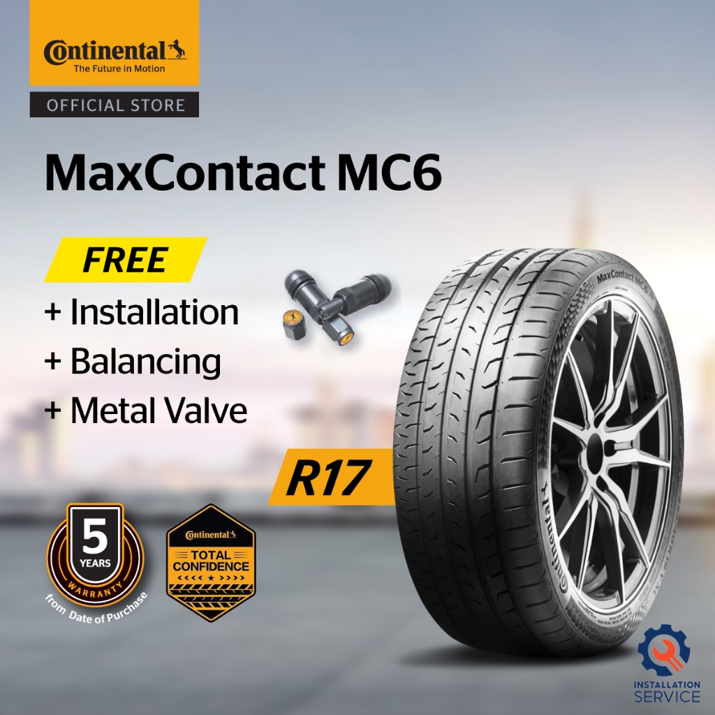 Continental MaxContact MC6 R17 205/40 205/45 215/45 225/45 225/50 225/55 235/45 245/40(with ...