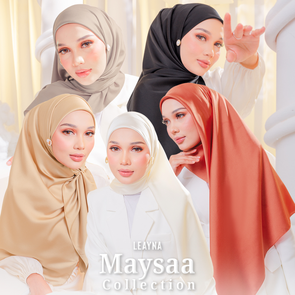 [LEAYNA.CO] [MAYSAA] Bawal Muslimah (Square Scarf) | Shopee Malaysia