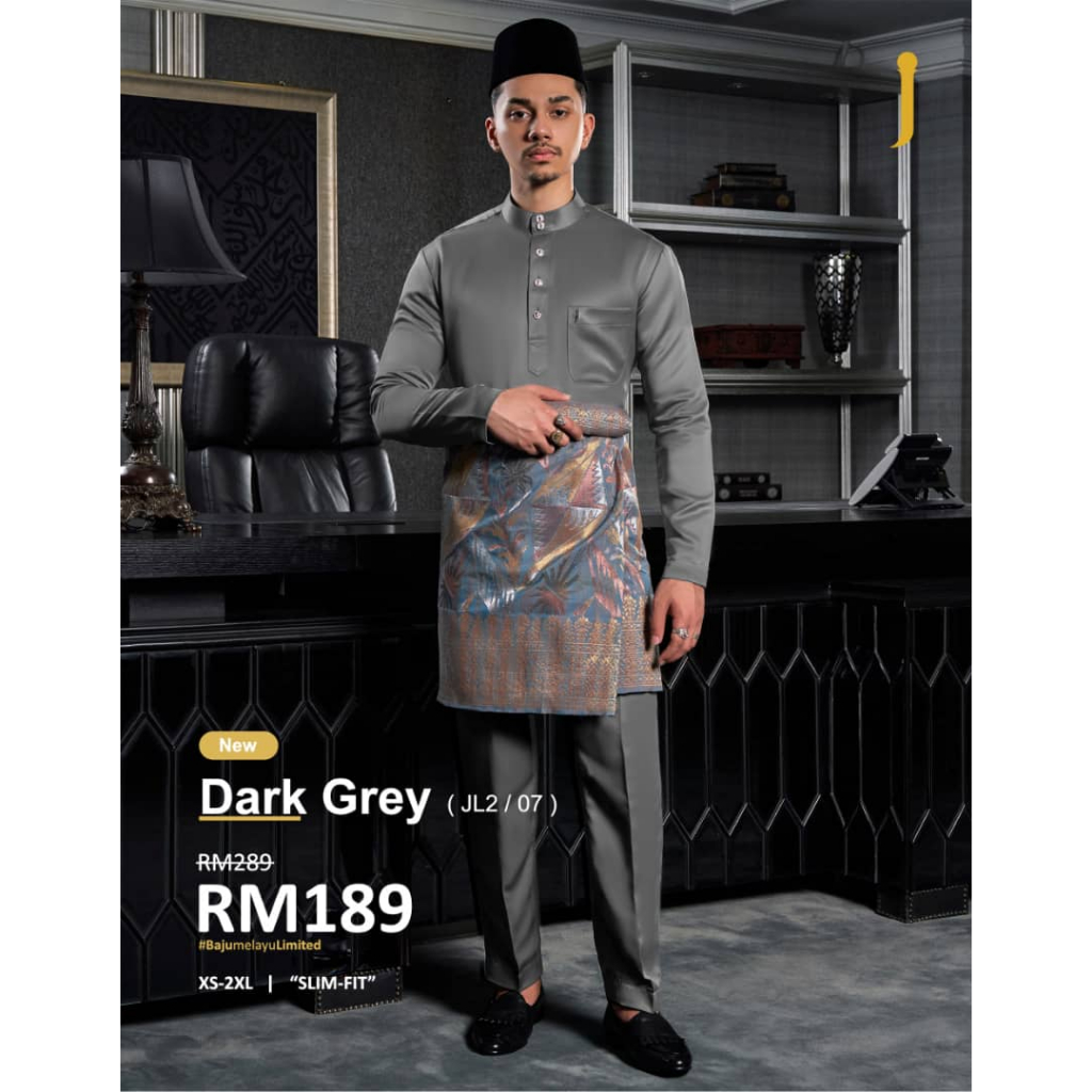 (SET BLACK) JAKEL LIMITED Baju Melayu Jakel Asad Motawh by JAKEL Cekak ...
