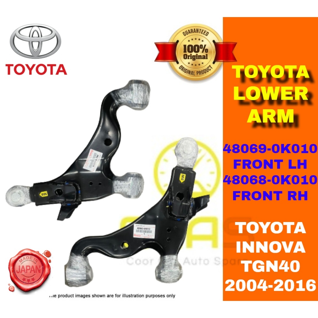 ( 100% ORIGINAL JAPAN ) TOYOTA INNOVA TGN40 TGN140 2004-2016 FRONT ...