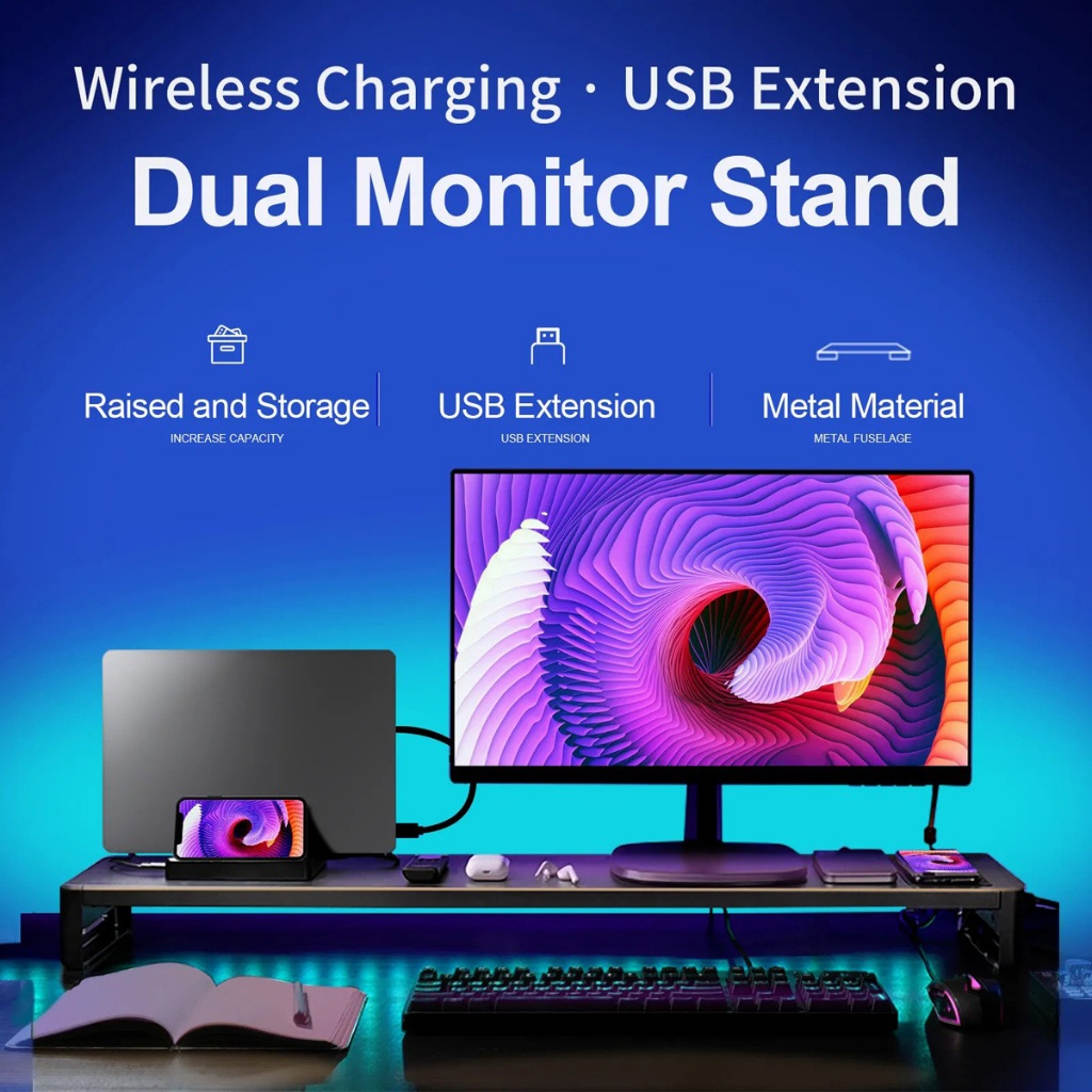 VAYDEER CEO Monitor Stand Riser Elevator Build-in USB3.0 Hub Fast ...