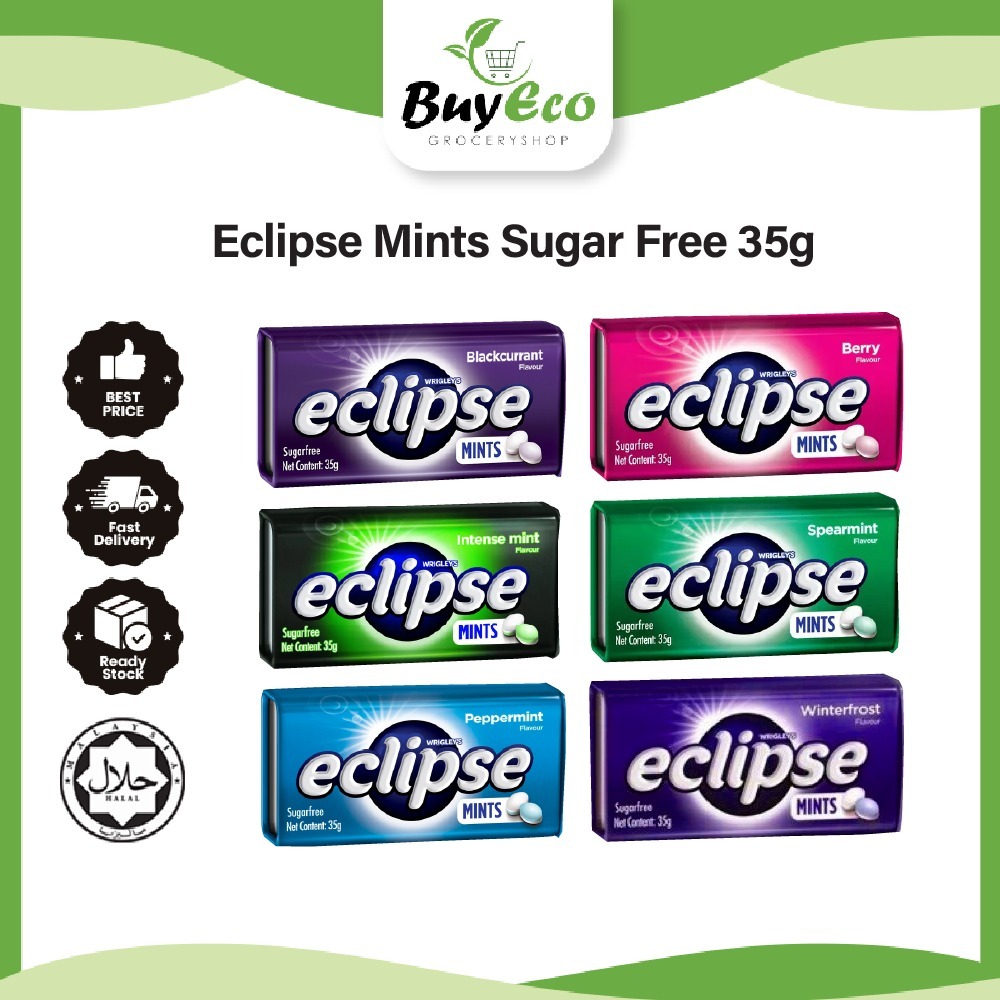 WRIGLEY'S Eclipse Sugarfree Mints 35g (Assorted) | Shopee Malaysia