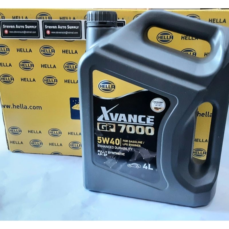 HELLA 5W/40 XVANCE GP7000 SN FULLY SYNTHETIC OIL | Shopee Malaysia