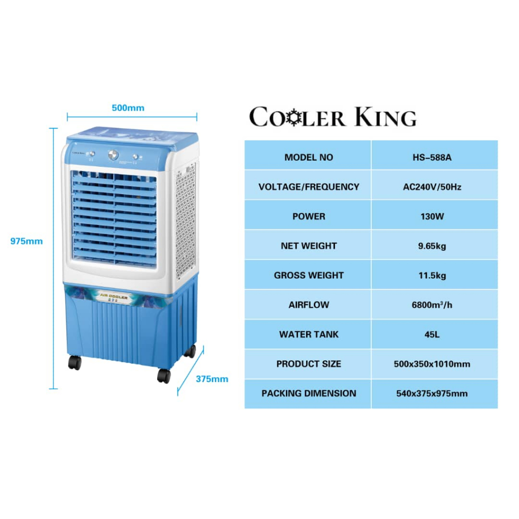 COOLER KING FAST COOLING HEAVY DUTY AIR COOLER (DIRECT FACTORY ...