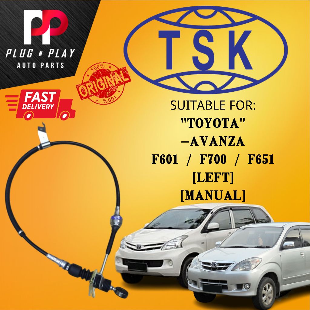TOYOTA AVANZA F601 / F700 / F651 MANUAL TSK GEAR LEVEL CABLE QUALITY ...