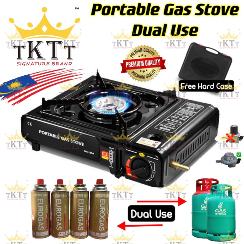 Tktt Dual Use Portable Gas Stove Steamboat Stove Picnic Camping Butane