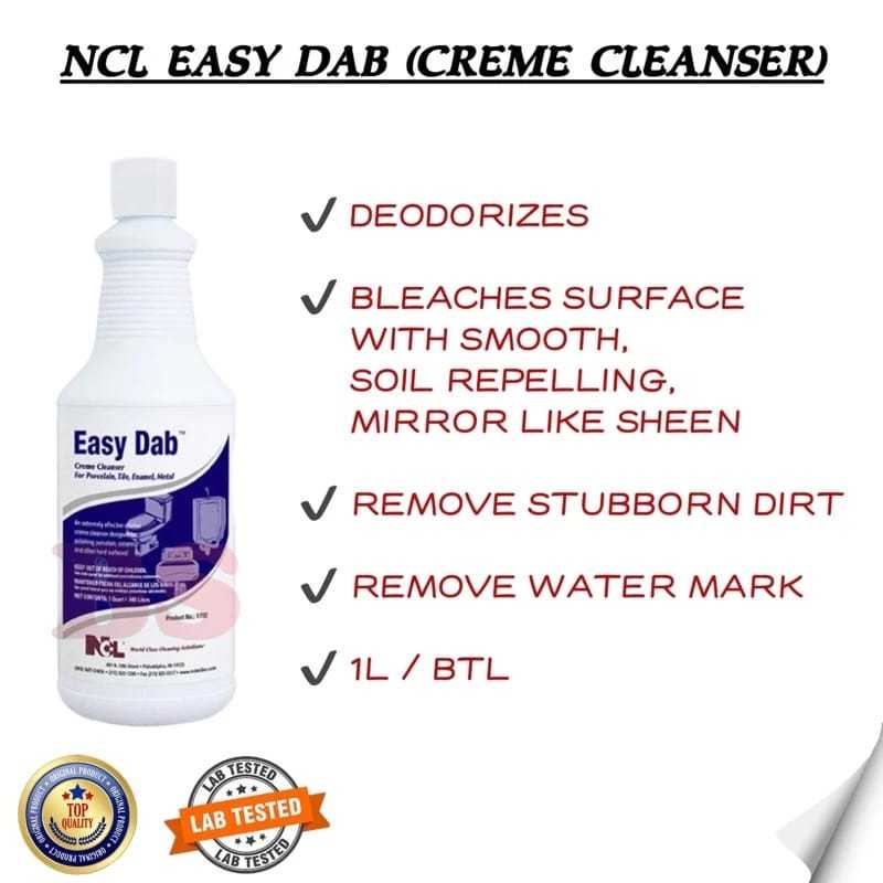 NCL Easy Dab (Creme Cleanser) Disinfectant Deodorizes | Shopee Malaysia