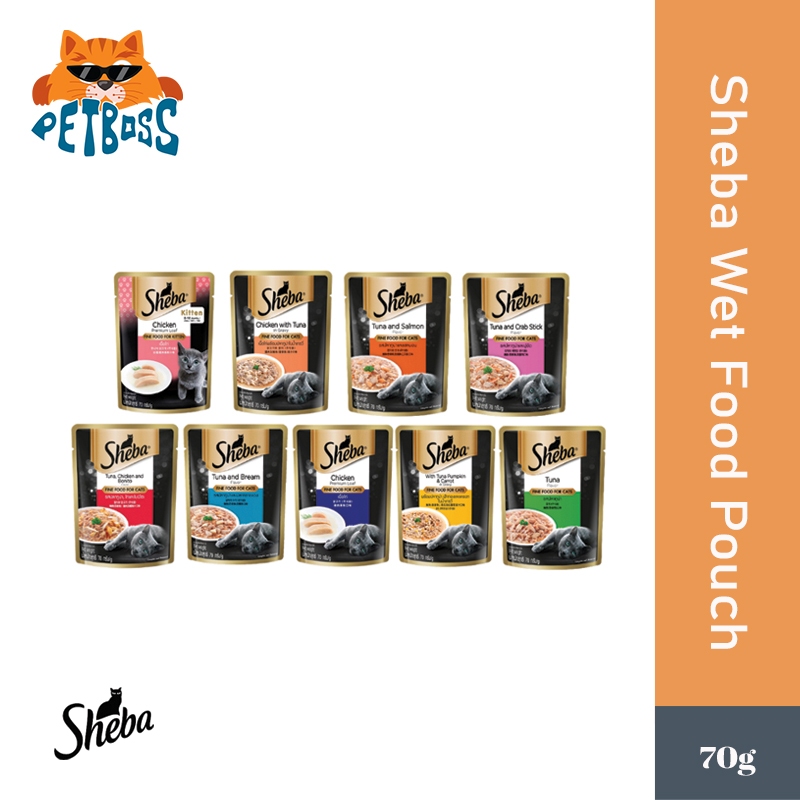 Sheba Cat Wet Pouch (70g x 12 Packs) | Shopee Malaysia