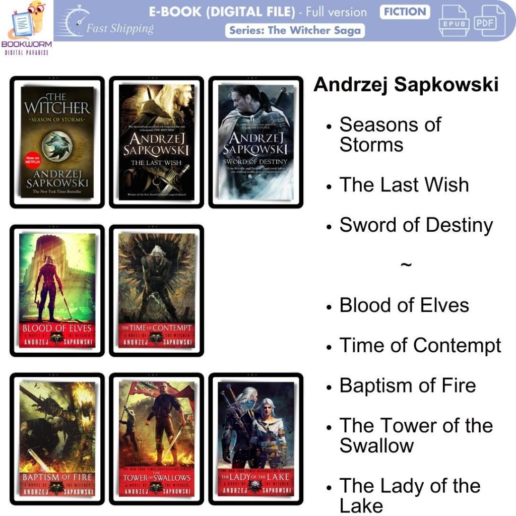 The Witcher by Andrej Sapkowski set bundle digital books | Shopee Malaysia