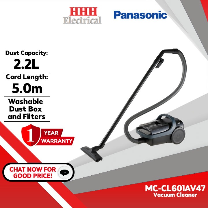 PANASONIC MC-CL601 Bagless Vacuum Cleaner MC-CL601AV47 with 5-layer ...