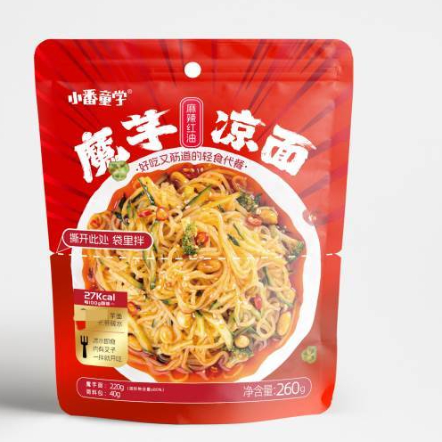 小番童学 魔芋凉面 Spicy Red Oil Konjac Cold Noodles小番同学 260g | Shopee Malaysia