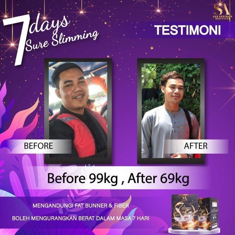 SA 7DAYS SURE SLIMMING CHOCOLATE DETOX DRINK(Detok,Bakar Lemak ...