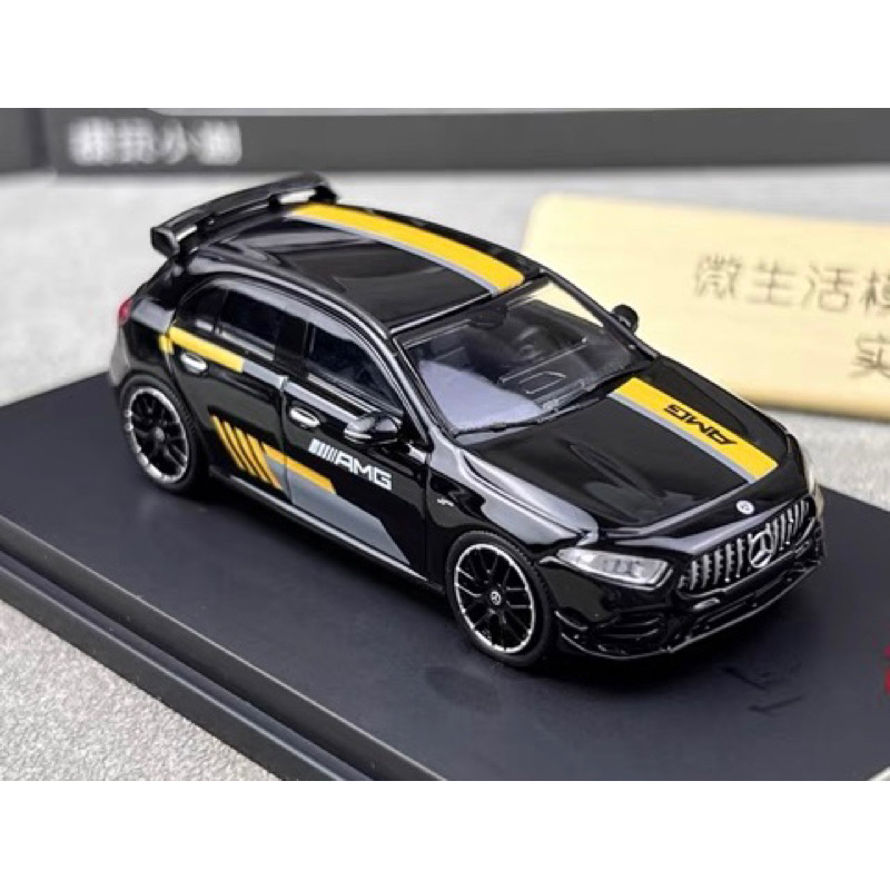 TPC 1:64 Mercedes AMG A45S Black with 2 Tone AMG Livery | Shopee Malaysia