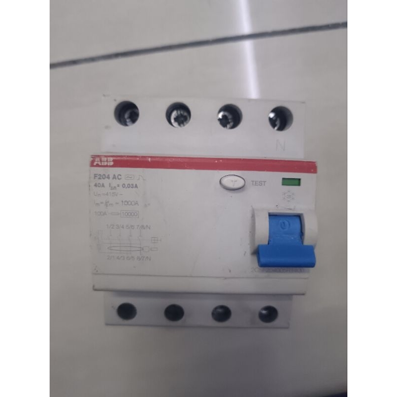 (used) abb 40a 4pole elcb | Shopee Malaysia