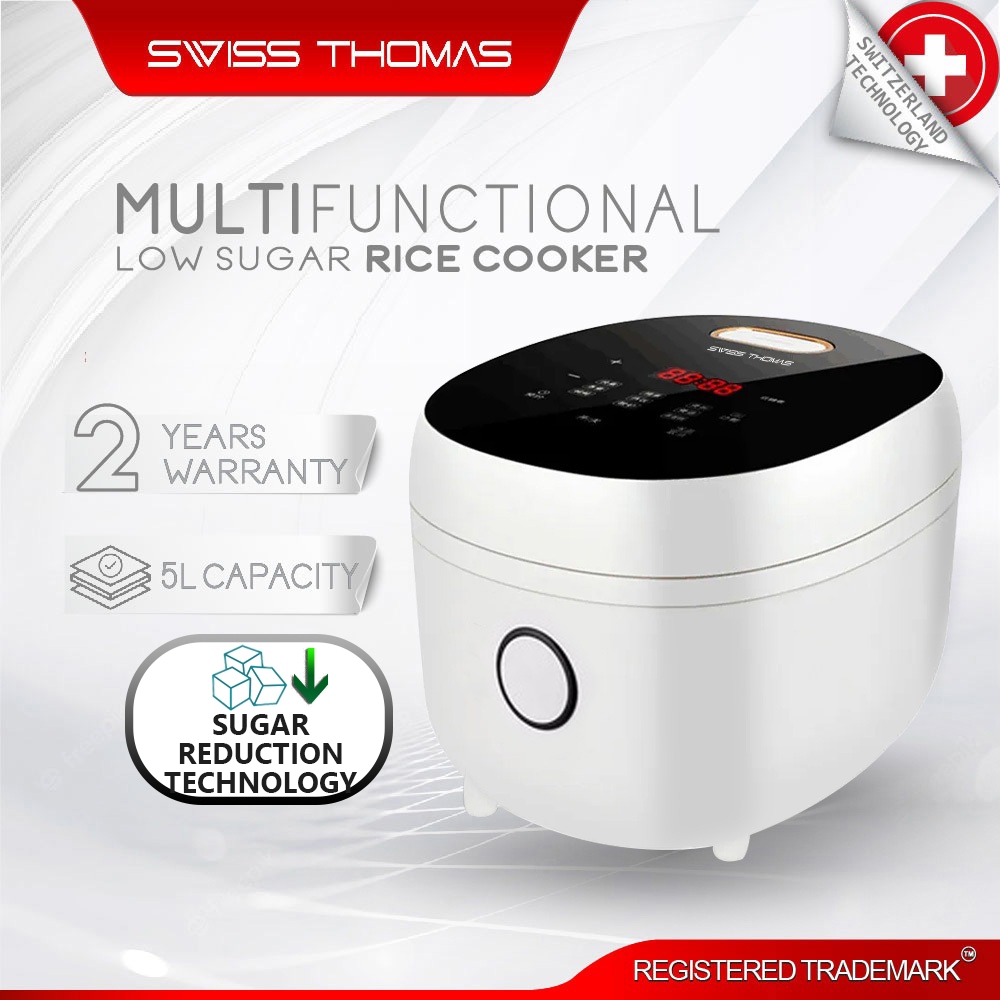 Swiss Thomas Low Sugar Rice Cooker 3 Layers Sugar Filtration Soft Grain ...